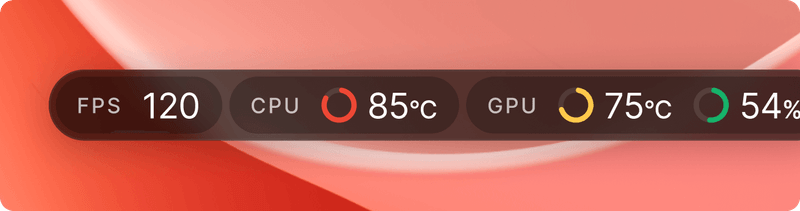Cleanmeter — Minimalistic Real-Time System Monitor